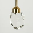 LOHASLED Crystal LED Pendant Light, Gold Brushed Brass, 5W,1-Light, for ...