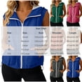 Avirosel Women's Hooded Vest Casual Sleeveless Zip Up Lightweight ...
