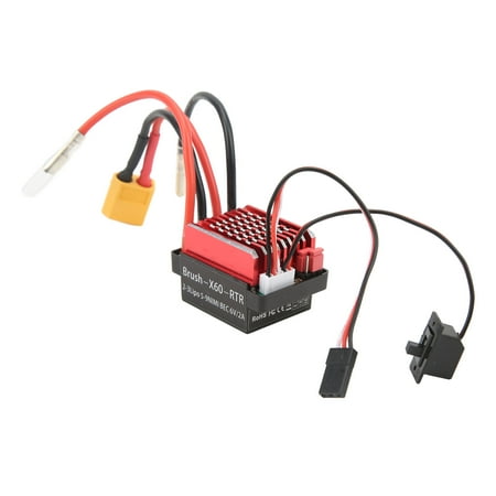 RC Brushed Electric Speed Controller, 60A Brushed ESC High Temperature ...