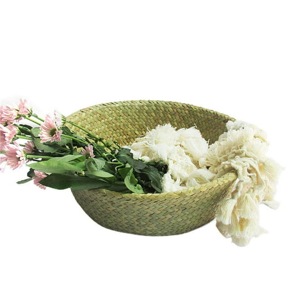 wolftale Seaweed Weave Basket Foldable Woven Laundry Basket Handcraft ...