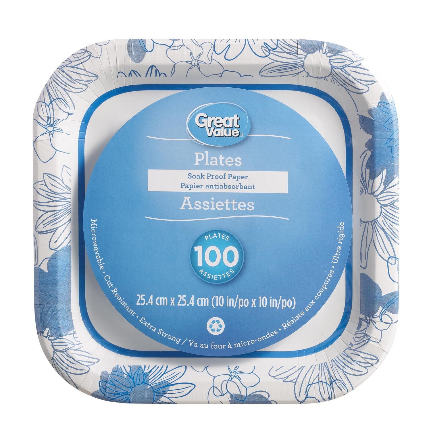 Great Value Soak Proof Paper Plates - Walmart.ca