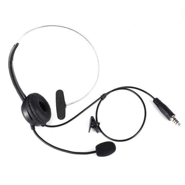Bean_Portable Outdoor J Shaped Mic Headphone Headset Earpiece with NATO ...