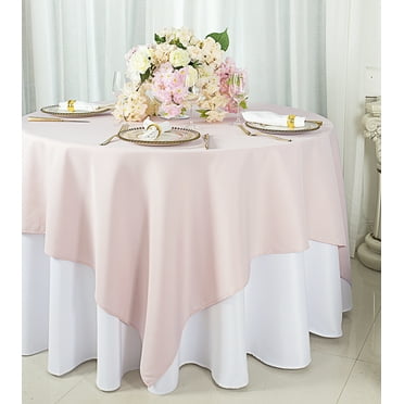 Wedding Linens Inc. 72 in x 72 in Lace Table Overlays, Lace Tablecloths ...
