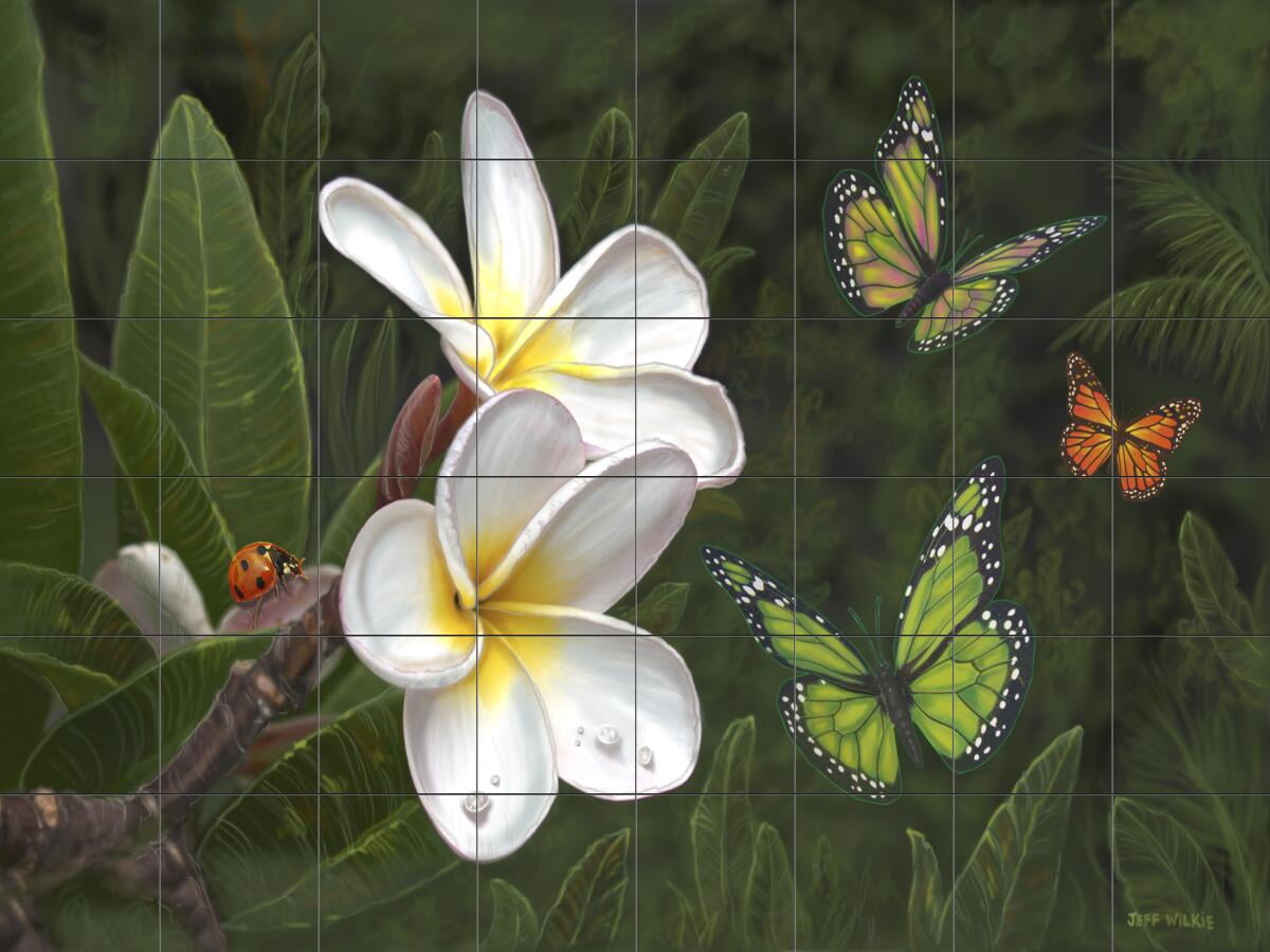 Tile Mural Kitchen Backsplash - Butterfly Dreams - by Jeff Wilkie ...