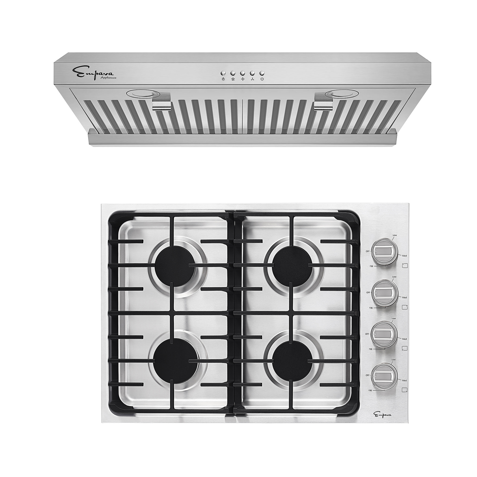 2 Piece Kitchen Appliances Packages Including 30" Gas Cooktop and 30 ...