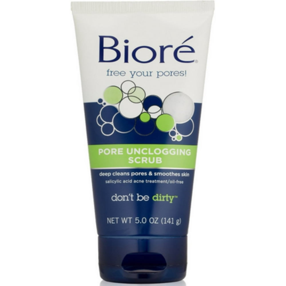 Biore Pore Unclogging Scrub 5 oz (Pack of 6) - Walmart.com - Walmart.com