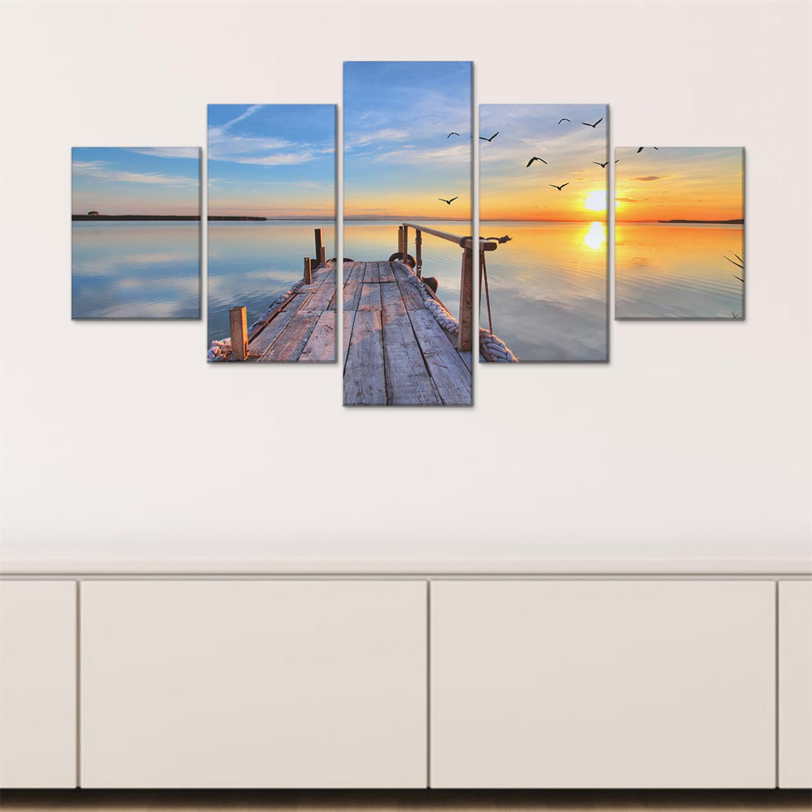 5 Panel Wall Art Print Painting Poster, Frameless , Decorative Artwork ...