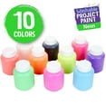 Crayola Non-Toxic Craft Project Safe Washable Neon Kids' Paint Set, 10 ...