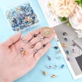 120Pcs 15 Colors Lampword Charms Teardrop with Copper Wire Mixed Color ...