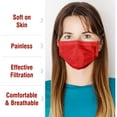 Disposable Face Masks 3-Ply Individually Wrapped , 50ct - Red - Walmart.com
