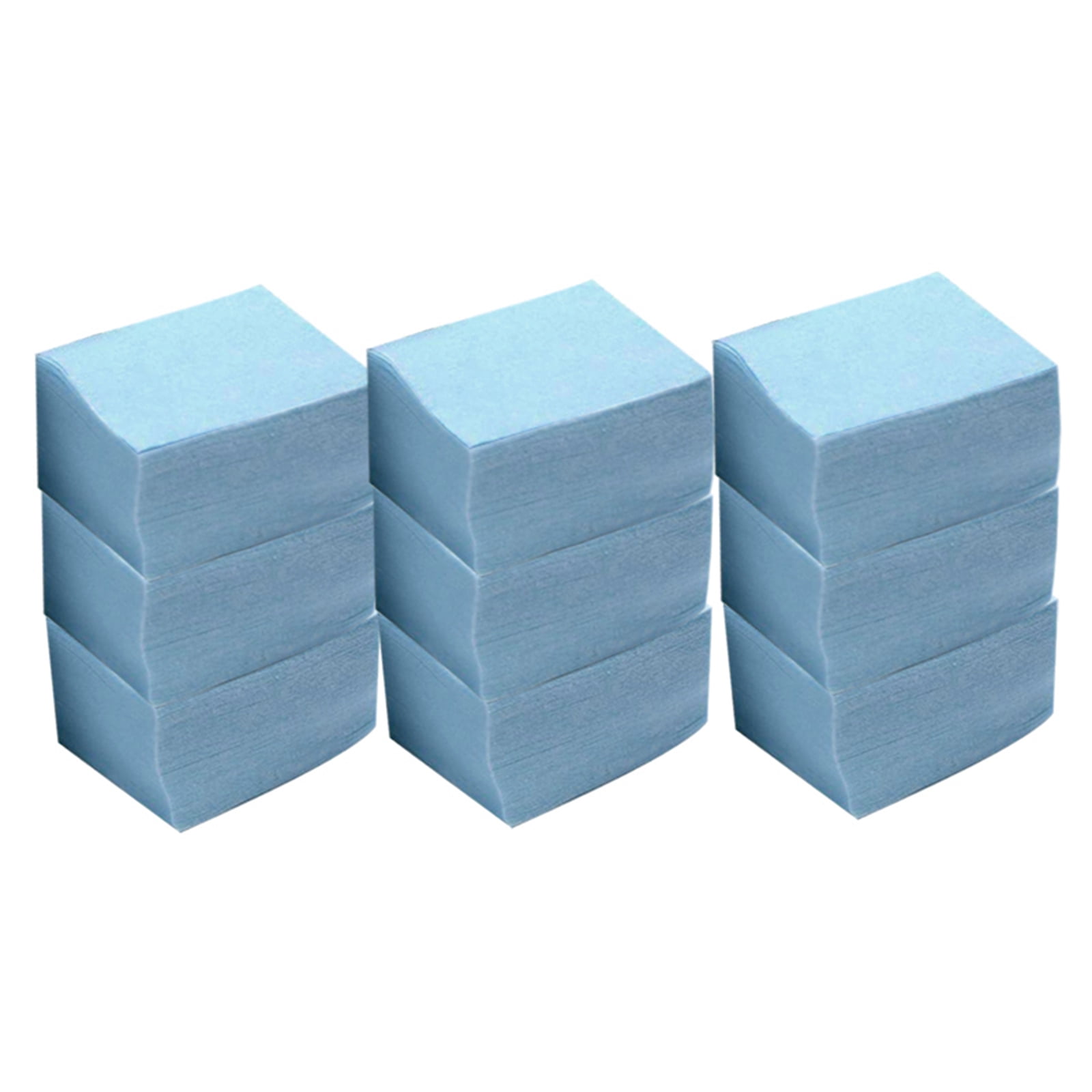 600 x Almohadillas para quitar de uñas azules Toallitas de papel - Sin ...