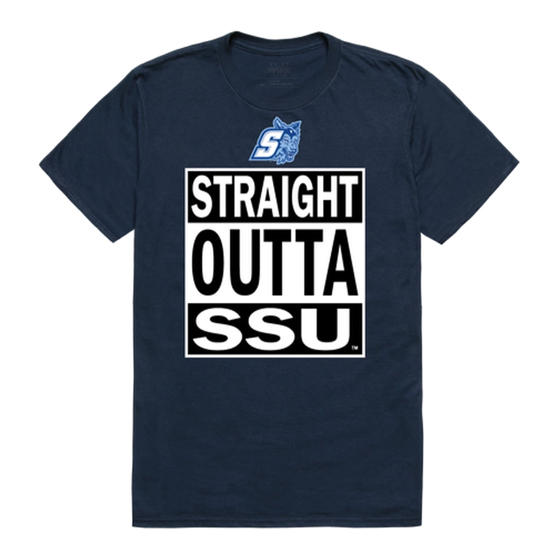 Sonoma State Seawolves Straight Outta Tee T-Shirt - Navy, XX-Large ...
