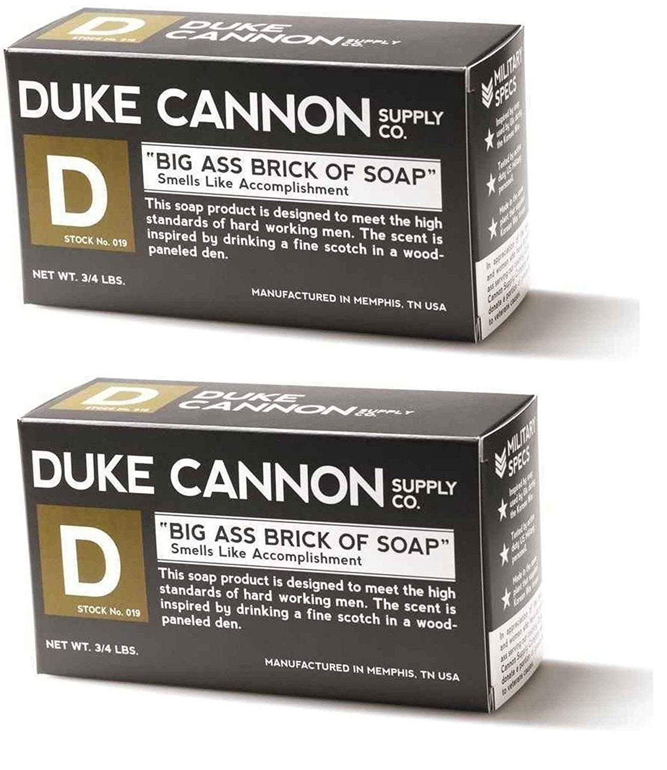 Duke Cannon Big Brick of Soap for Men - Smells Like Accomplishment, 10 ...