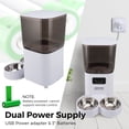 Crtynell Smart Camera Automatic Cat Feeder for 2 Cats, 5L Food ...