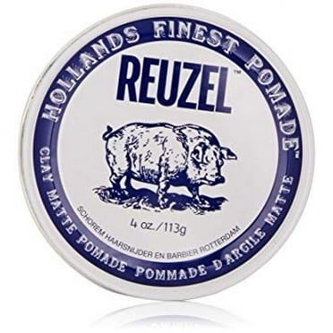 Reuzel Clay Matte Hair Pomade for Men, 4 Oz - Flexible Hold and Matte ...