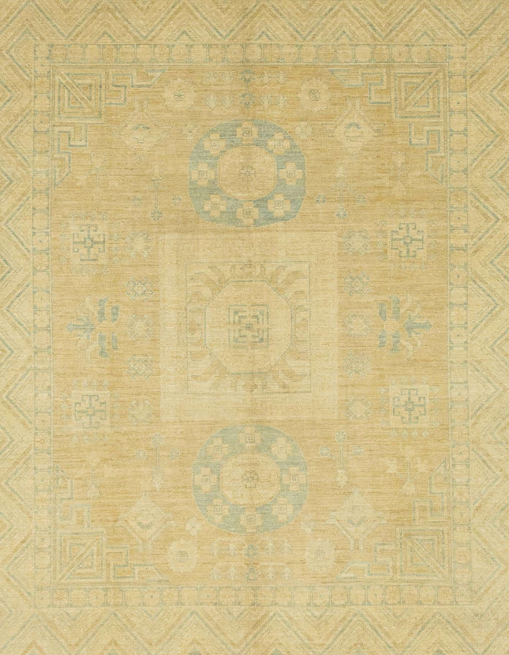 Ahgly Company Indoor Rectangle Abstract Chrome Gold Yellow Abstract ...