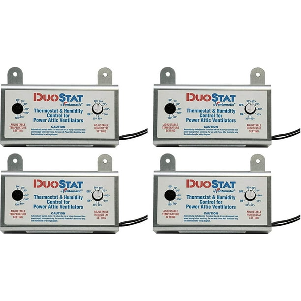 Ventamatic XXDUOSTAT Adjustable Dual Thermostat/Humidistat Control for ...