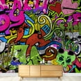 wall26 - Colorful Graffiti - Large Wall Mural, Removable Peel and Stick ...