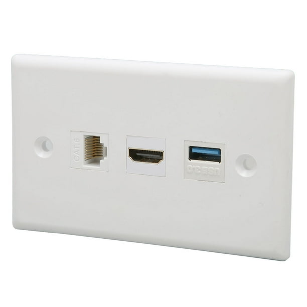 Placa de pared con salida de puerto, placa de pared con interfaz ...