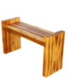 Haussmann® Teak Block Bench 36 x 12.5 x 20.5 inch High KD Oak Oil ...