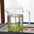 200ml 7Oz Glass Fairness Cup With Moon Shaped Tea Strainer, Kung Fu Tea ...