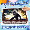 8.3 x 11.7 Inch Edible Square Cake Toppers – Jungle Warrior Panther ...