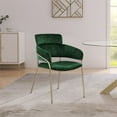 Meridian Furniture Yara Green Velvet Dining Chair (Set of 2) - Walmart.com