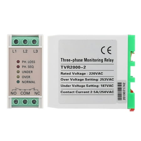 Voltage Relay Reverse Phase Protection Circuit Protection Relay Voltage ...