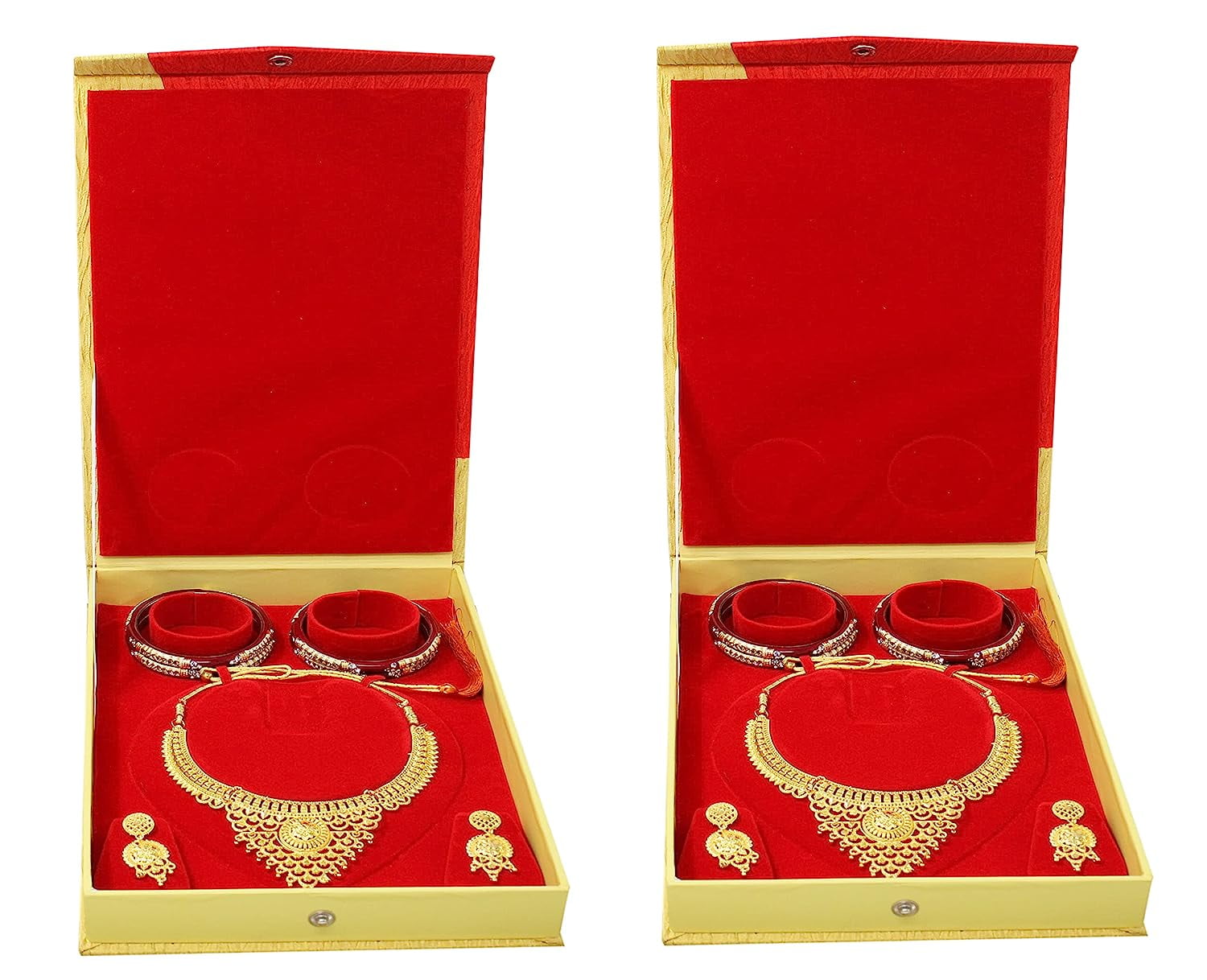 atorakushon Satin Necklace Pendant Earring Ring Bracelet Pearl Storage ...