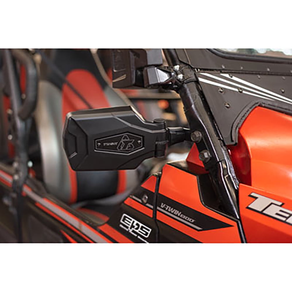 Pivot Folding UTV Mirror Kit w/A-pillar Mounts for Kawasaki Teryx 800 ...