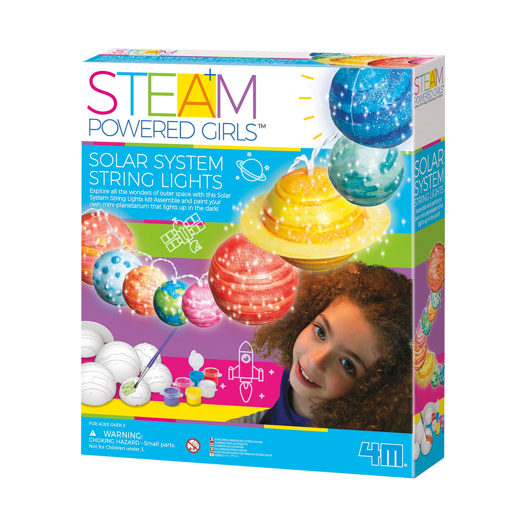 4M Steam Powered Kids Solar System String Lights Craft Kit - Walmart.com