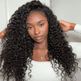 1pcs 26 Inch 180% Density Preplucked Baby Hair，Kinky Curly Lace Front ...