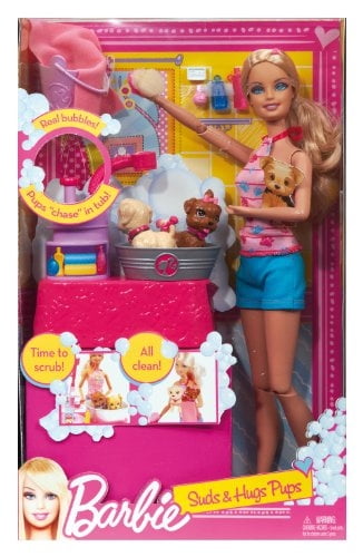 Barbie Suds and Hugs Pups Playset Barbie Barbie | Walmart en línea