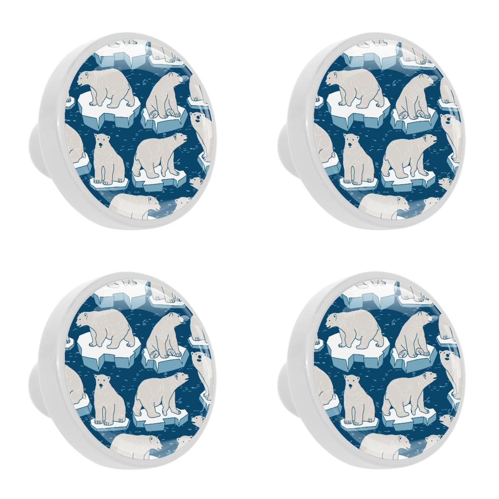 4 Pcs Bear Knobs for Kitchen Cabinet Cupboard Dresser Bookcase Drawer ...