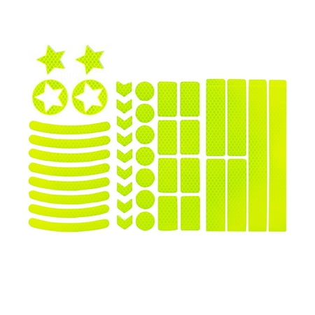 Night Vision Safety Sticker Night Reflective Logo Grid Stripe Warning ...