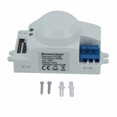 360 Degree Radar Microwave Sensor Motion Detector Smart Light Switch ...