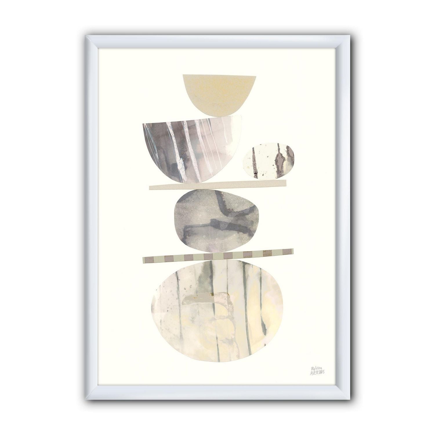 Click here for Designart Geometric Balance Neutral Ii Framed Wall... prices