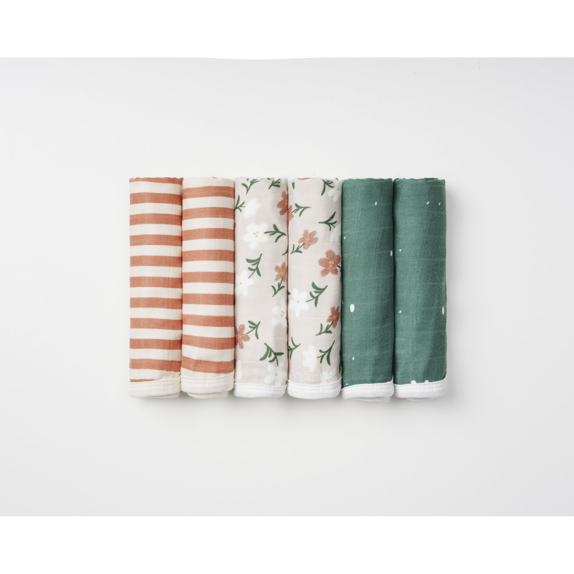 Click here for Nightingale Bamboo Muslin Washcloths - Starry Flor... prices