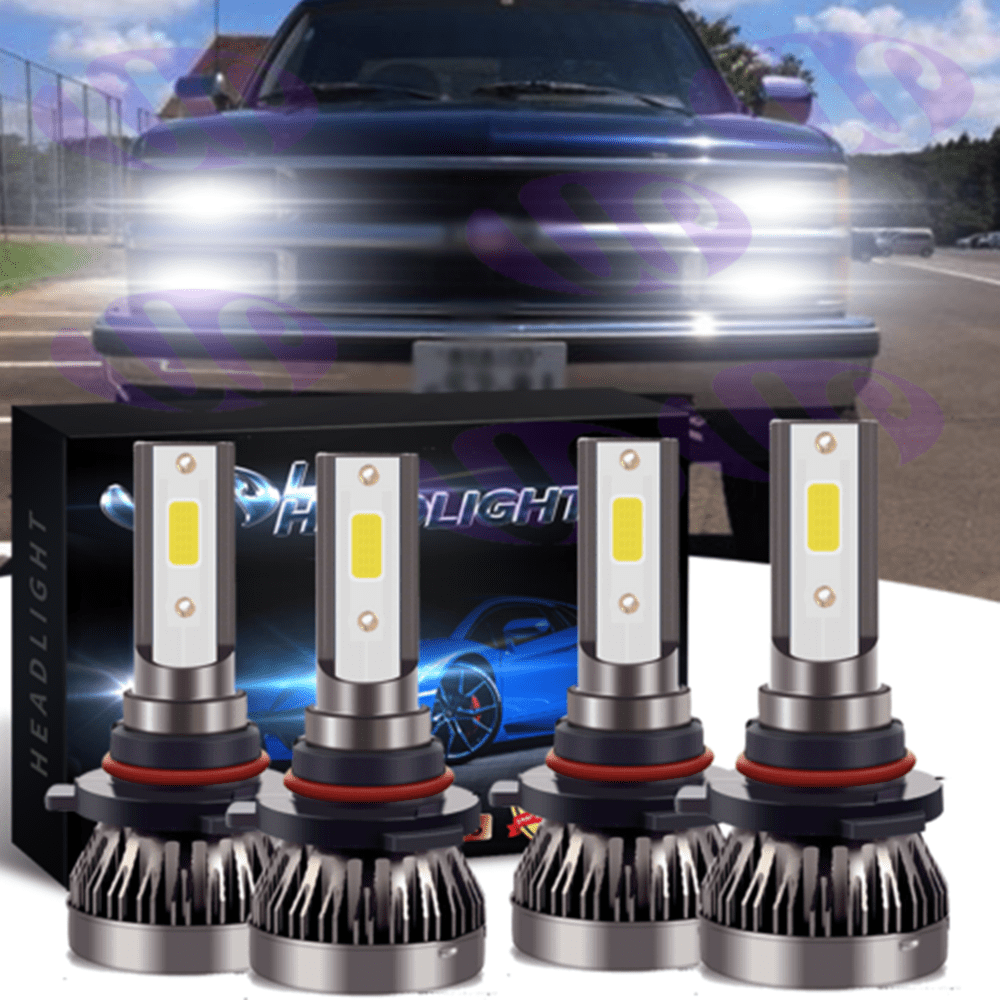 For Chevrolet S10-Pickup 2001-2000 - 9005 9006 LED Headlight Hi/Lo Beam ...