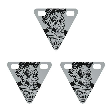 Transemion Bike Reflective Sign Metal Triangular Cycling Reflector ...