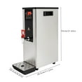 Miumaeov Electric Water Boiler 10L Commercial Full-Automatic Water ...
