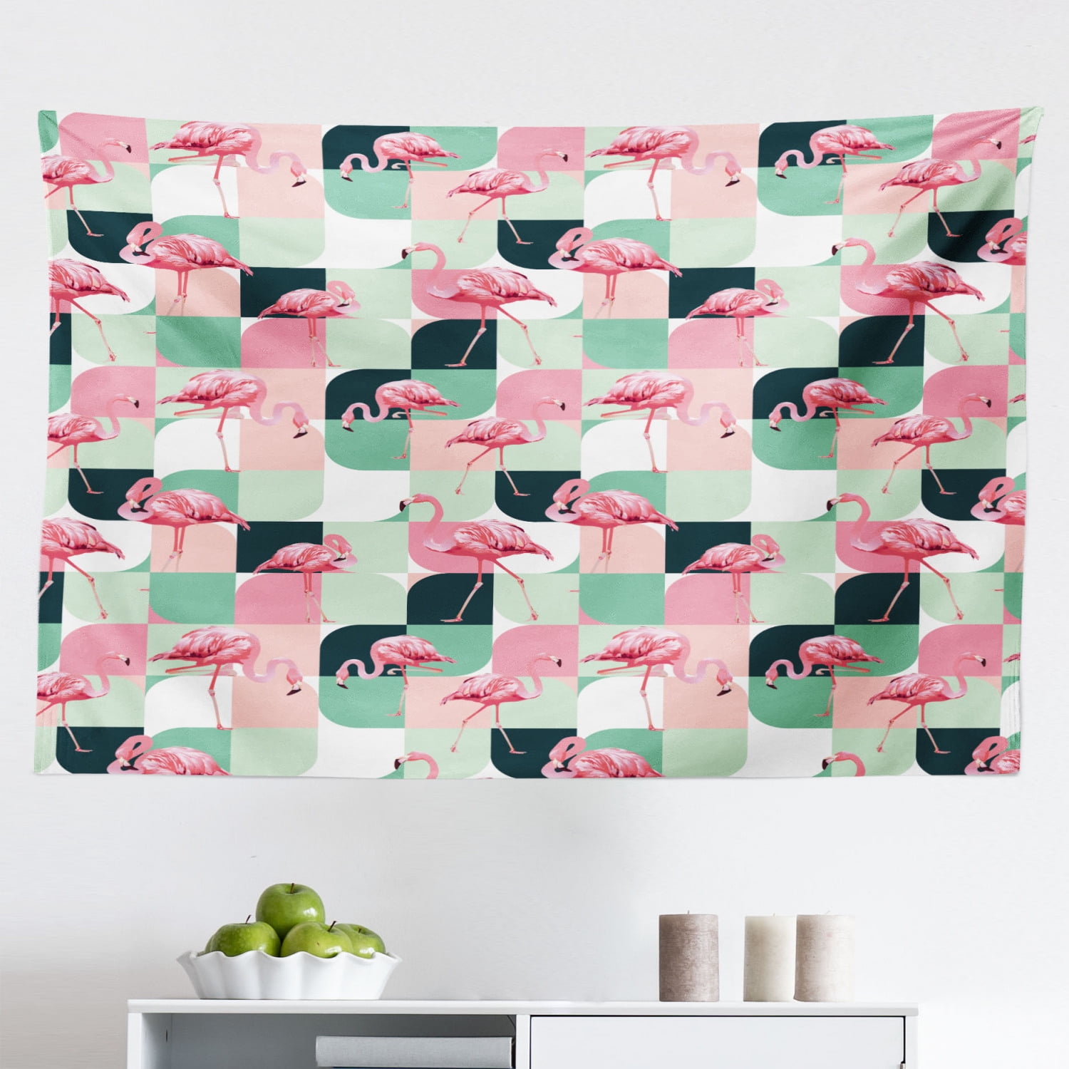 Vintage Florida Tapestry, Miami City Retro Illustration Style ...