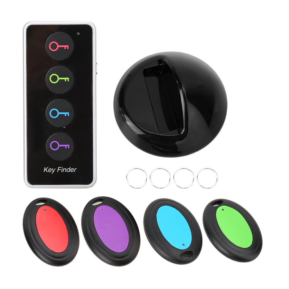 Key Finder Inalámbrico 1 en 4 Antipérdida con 1 Transmisor y 4 ...