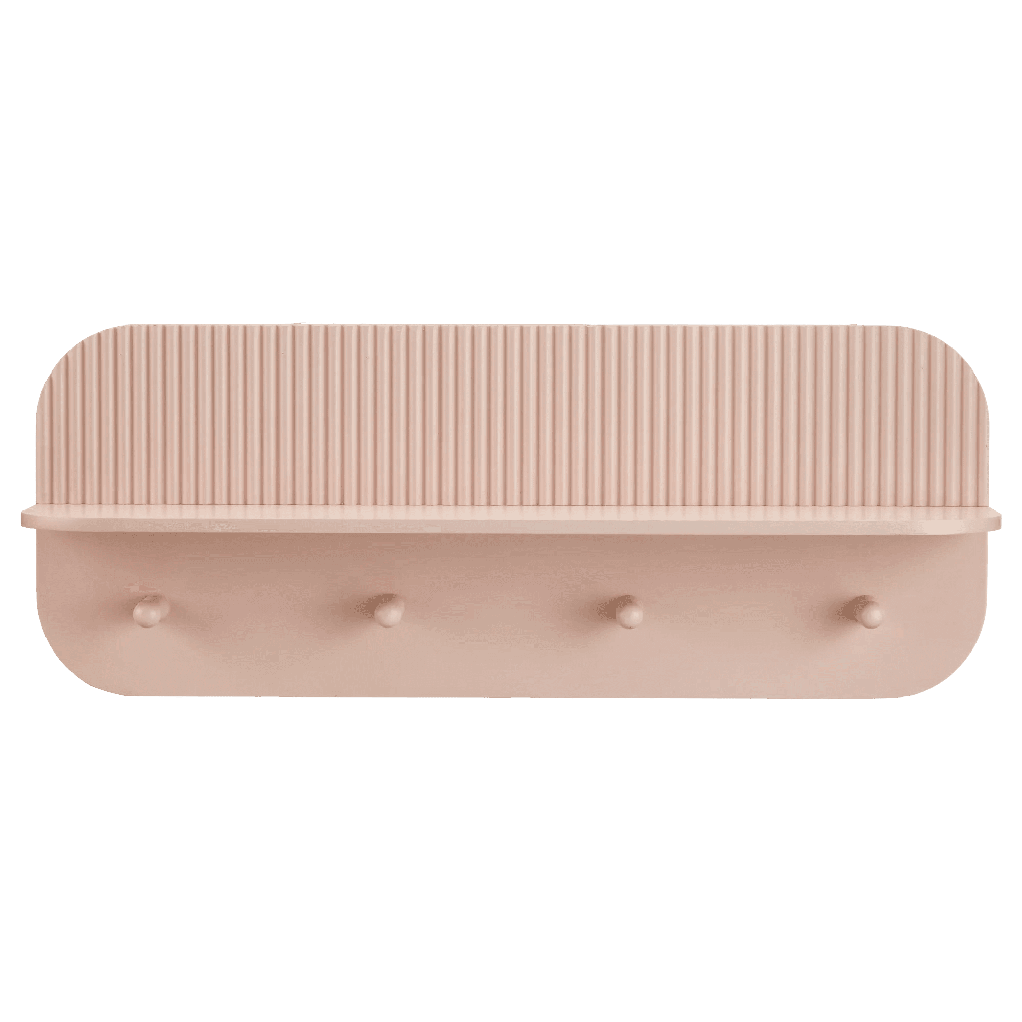 Click here for Bouclair Light Pink Wall Shelf With Hooks 22.05 X... prices