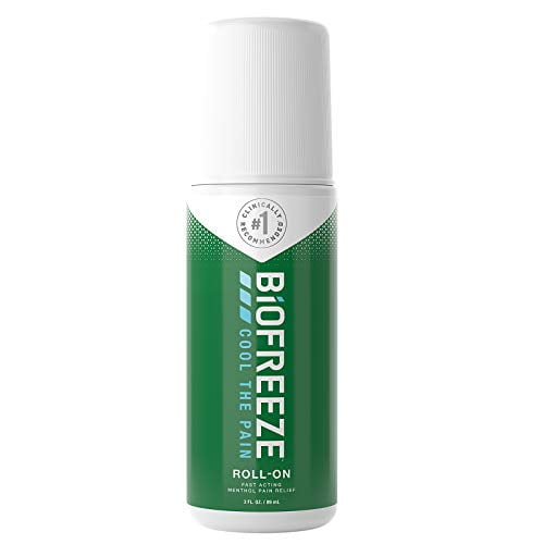 Biofreeze Pain Relief Roll-On, 3 oz. Roll-On, Fast Acting, Long Lasting, & Powerful Topical Pain ...