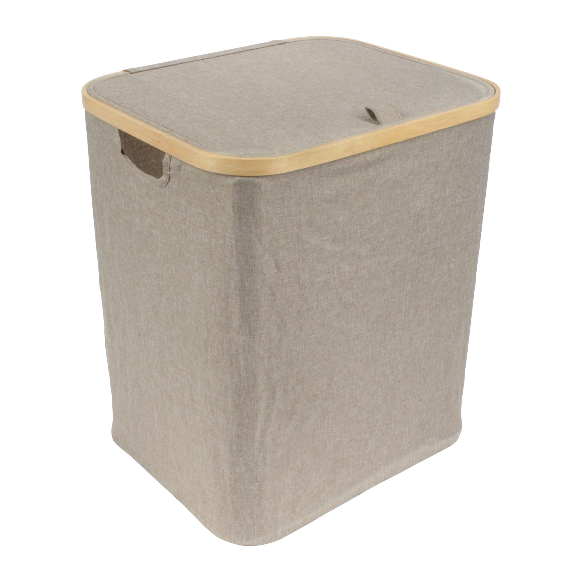 Foldable Bamboo Laundry Hamper with Lid - Decor Essentials for Any Room ...