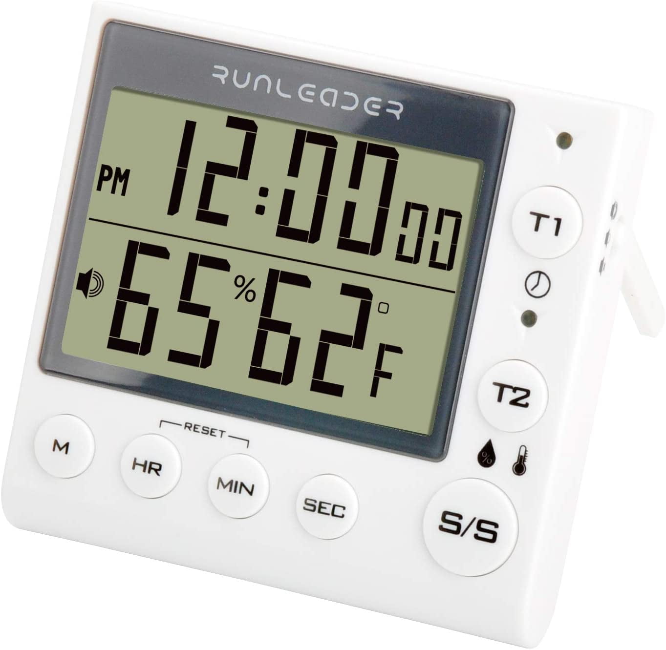 Runleader KT002A Kitchen Timer Dual-Channel Positive Countdown Timer ...