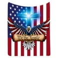 Diceymbol Vivid Graphic Decorative Throw Blanket American Flag Eagle ...