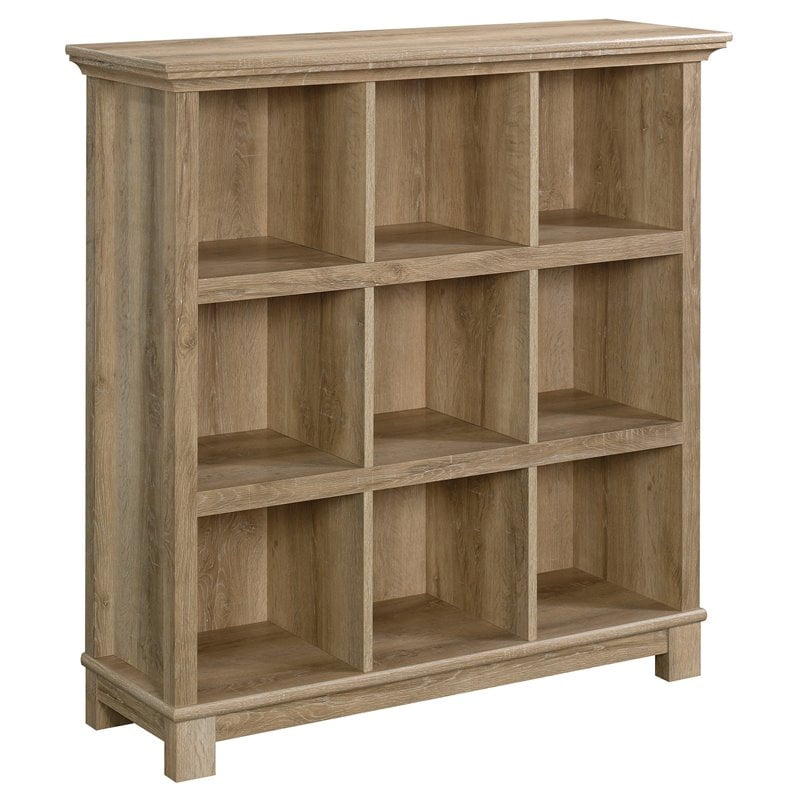 Pemberly Row Engineered Wood 9-Cube Bookcase Organizer in Orchard Oak ...