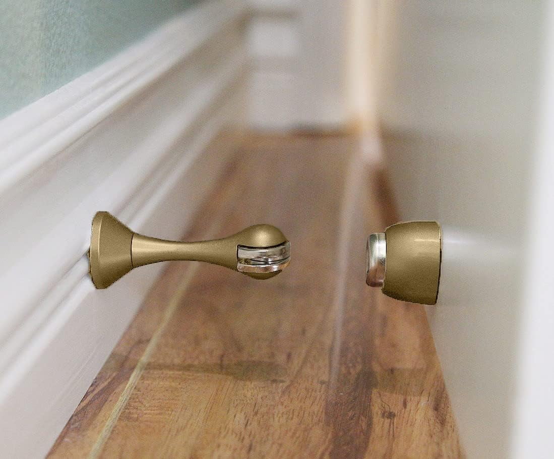 Safus Magnetic Door Stop - Gold Brass - 1pc - Walmart.com